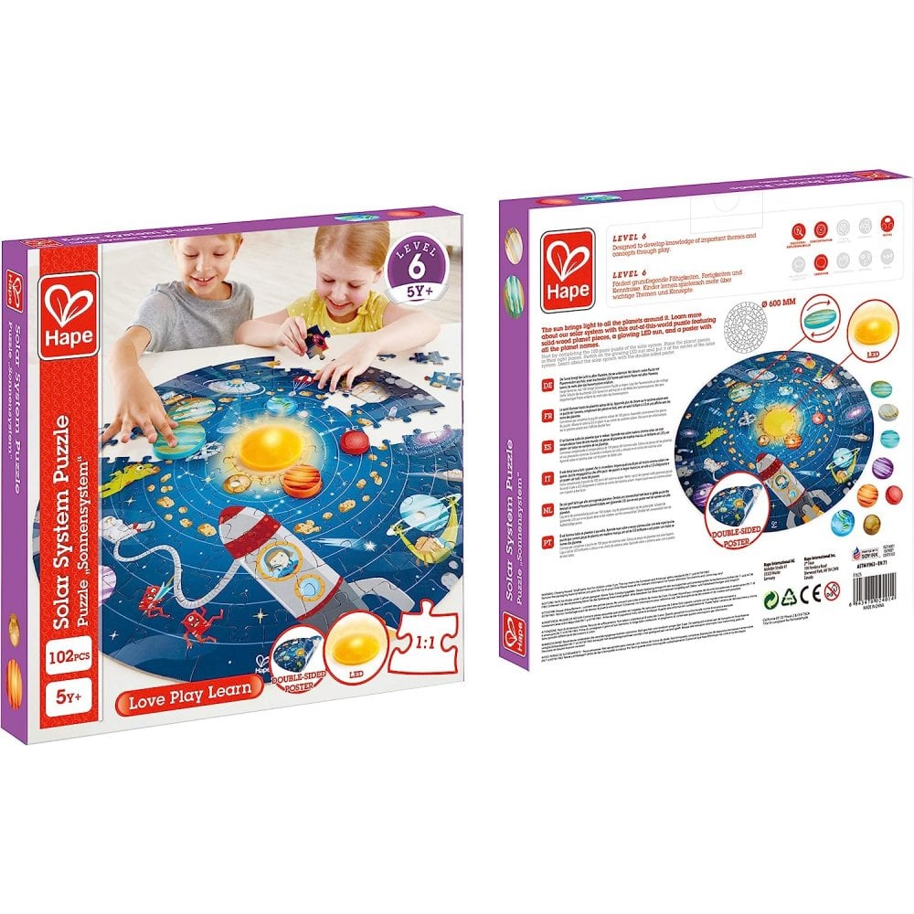 Hape - Solar System Puzzle - Beanie Games – Beanie Games